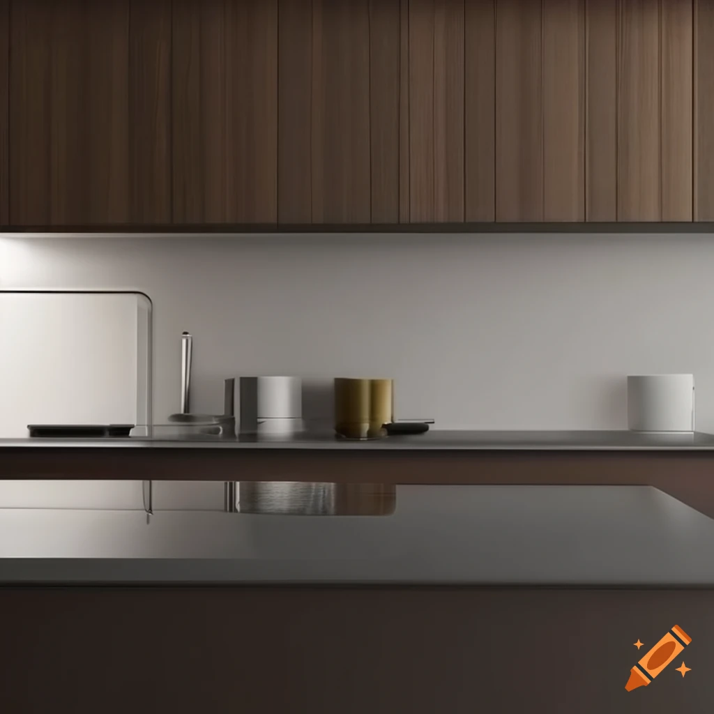 Minimalist modern kitchen countertop on Craiyon
