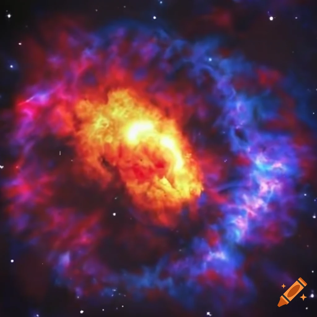 Supernova explosion on Craiyon