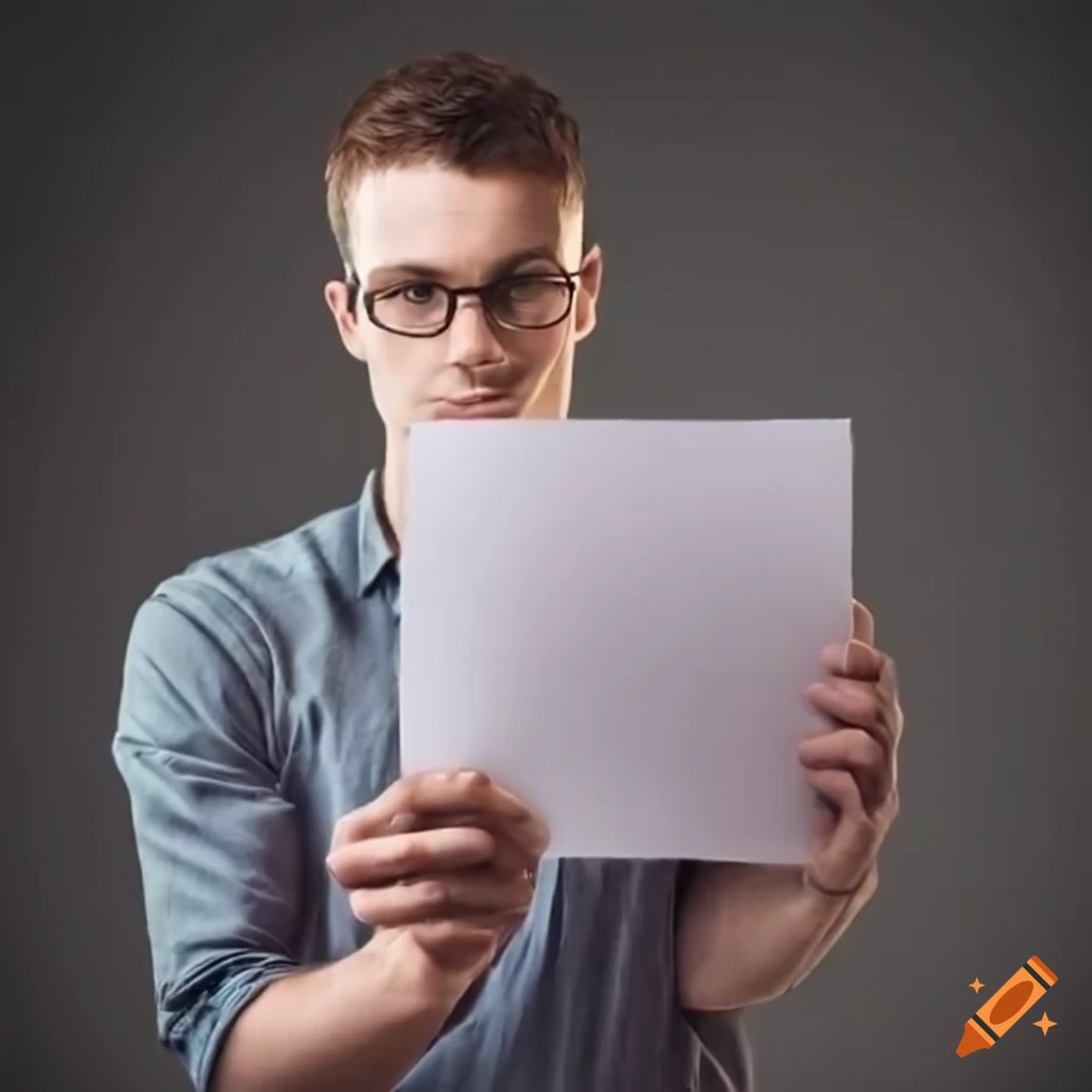 Man holding paper with the text 'timewall' on Craiyon