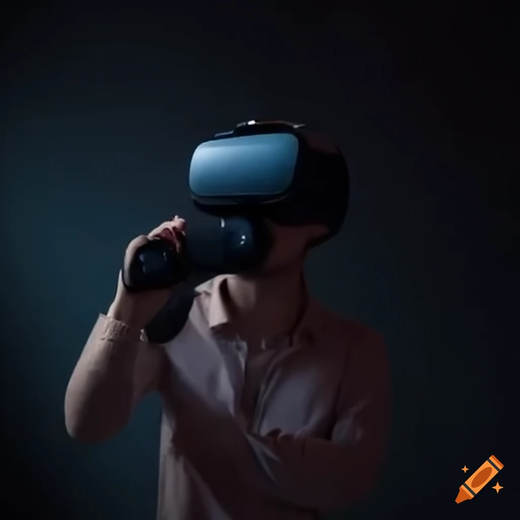 Lifelike elephant experiencing VR with a virtual reality headset on Craiyon