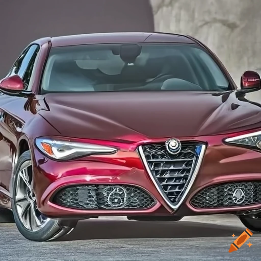 2018 alfa romeo luxury sedan on Craiyon