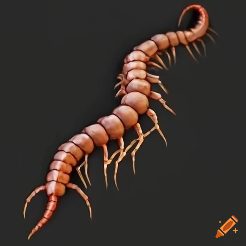 Realistic parasite centipede on Craiyon