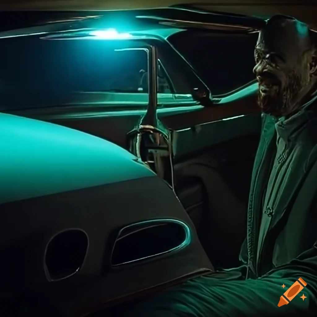 Walter White from Breaking Bad manufacturing a car on Craiyon