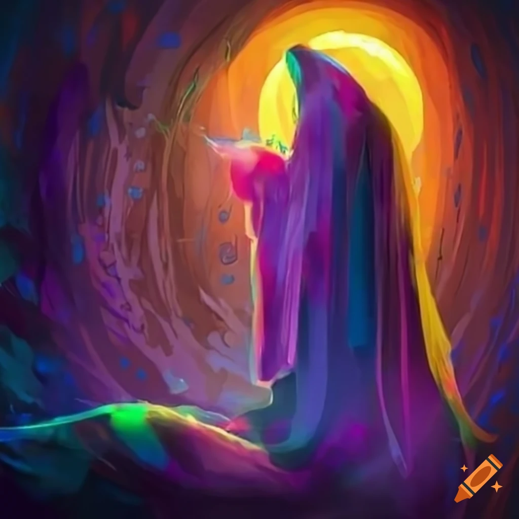 Wizard gazing into the void on Craiyon