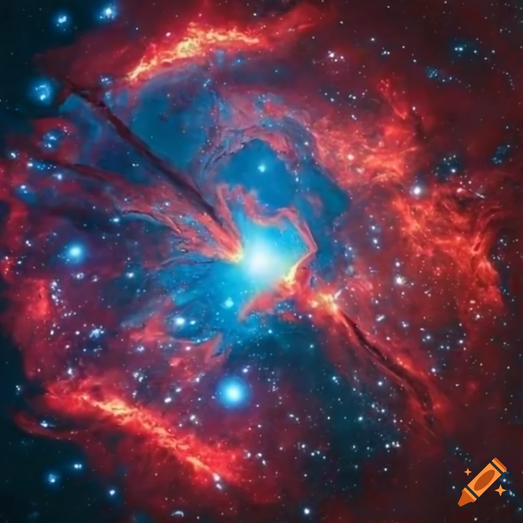 Supernova explosion on Craiyon