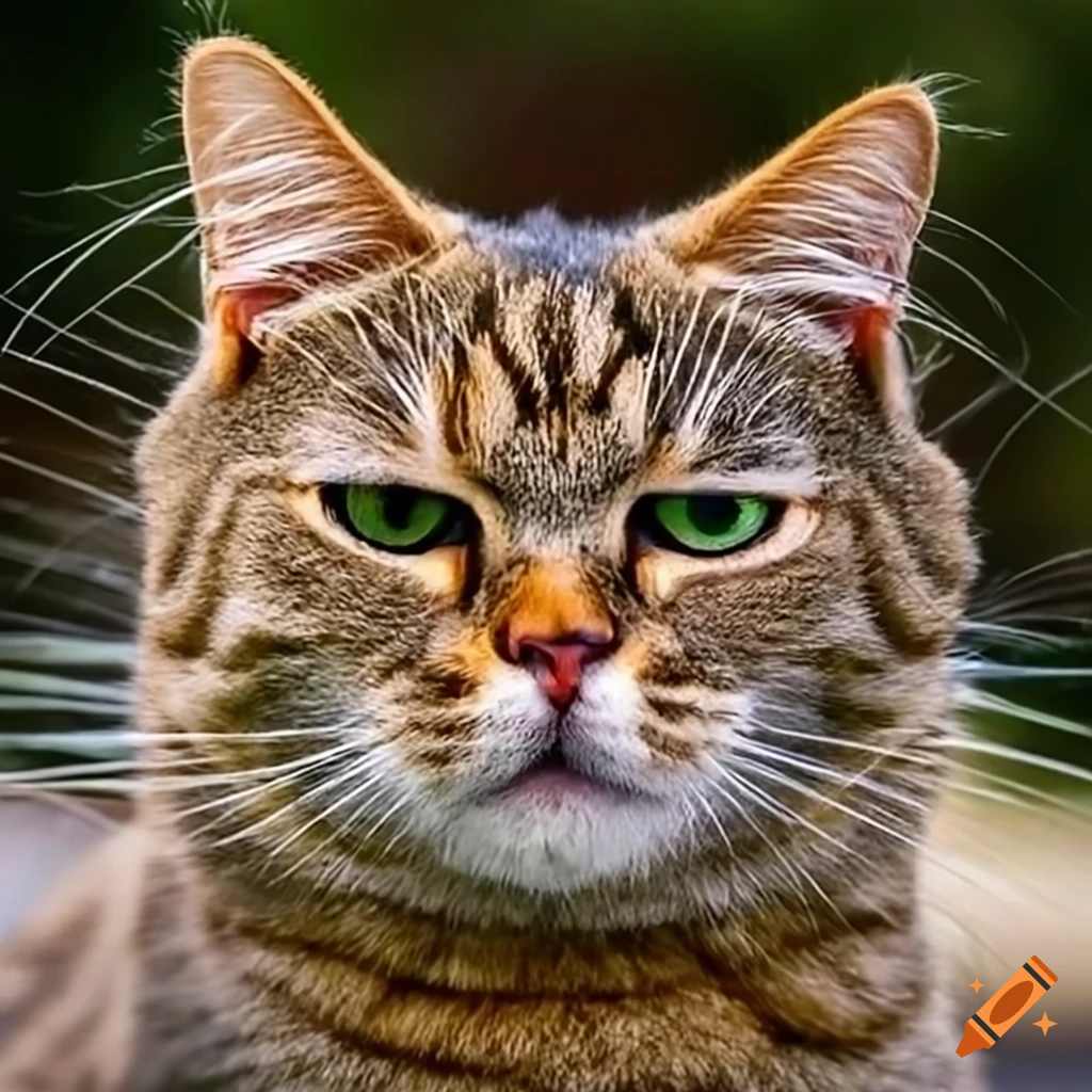 Funny cat on Craiyon