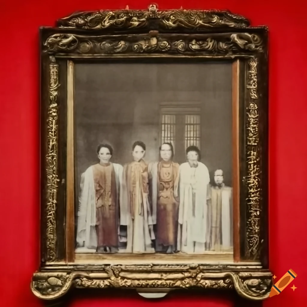 Detailed realistic depiction of a religious service at the chinese ...