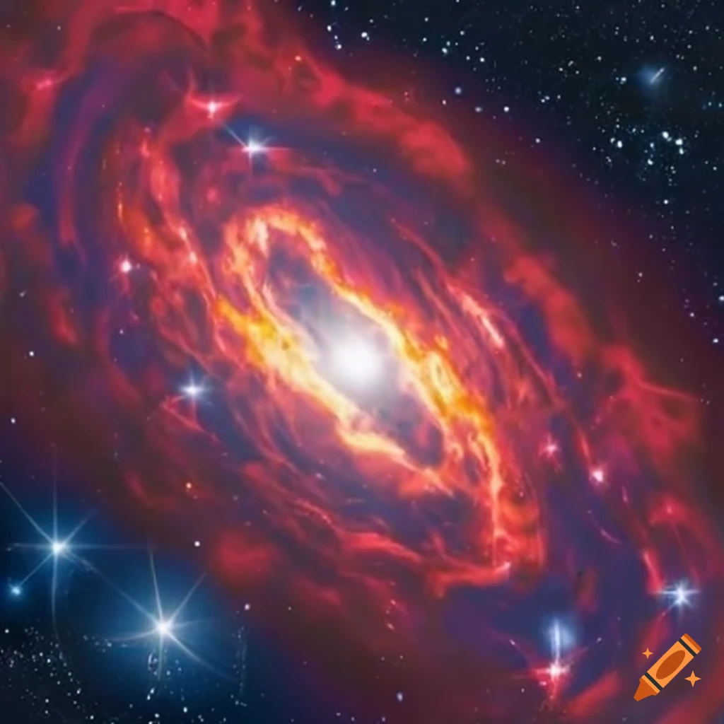 Star going supernova in a burst of light on Craiyon