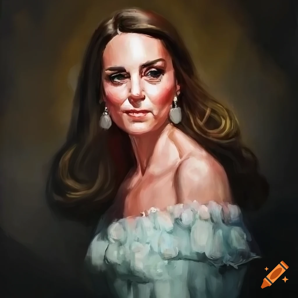 Painting of kate middleton on Craiyon
