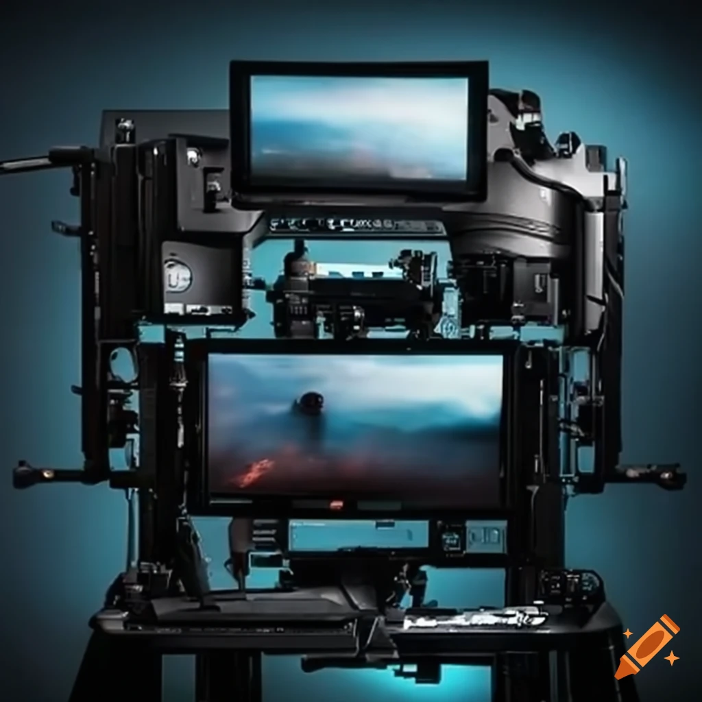 Editing station on Craiyon