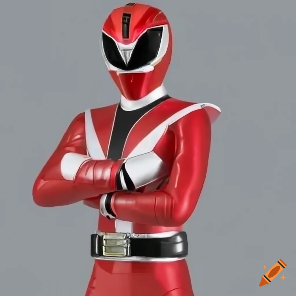 Power rangers red detailed high-quality image on Craiyon