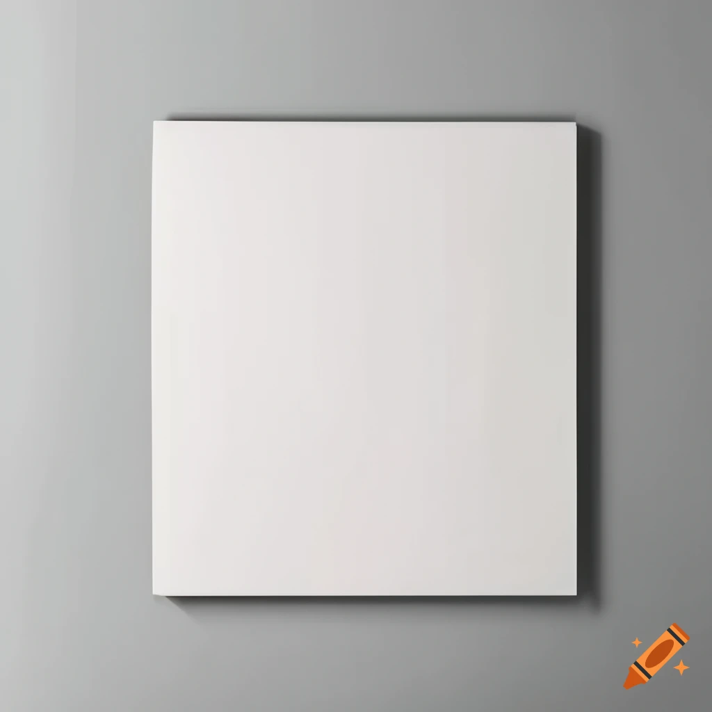 Various blank canvases on a wall on Craiyon