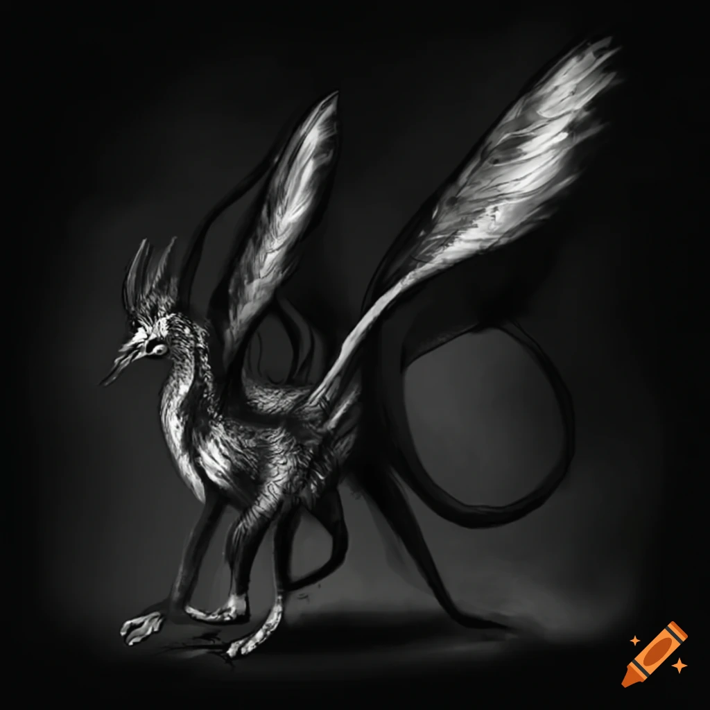 Intriguing mythical mouse-like creature with mosquito wings and ...