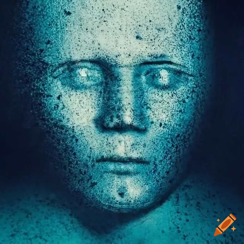 Mysterious etching of a faceless man on Craiyon