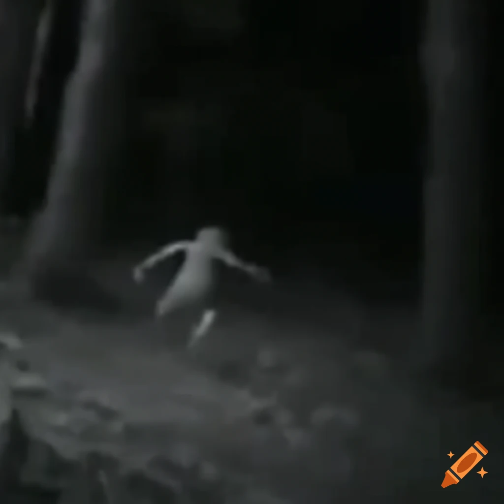 Kermit the frog running in the forest at night, found footage style on ...