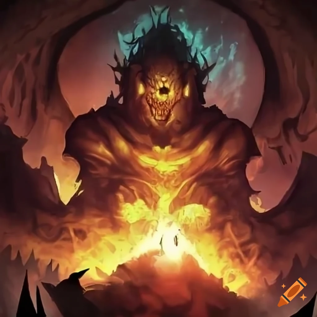 Domain expansion: horrific void of dreaded night on Craiyon