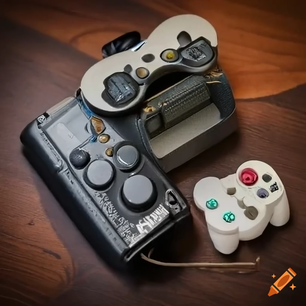 Repair and modify old gameboys and consoles with better parts on Craiyon
