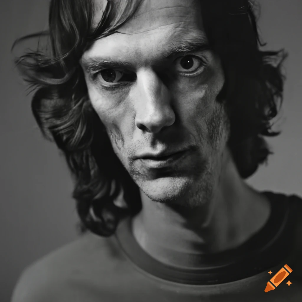 Self-portrait of British singer-songwriter Richard Ashcroft on Craiyon