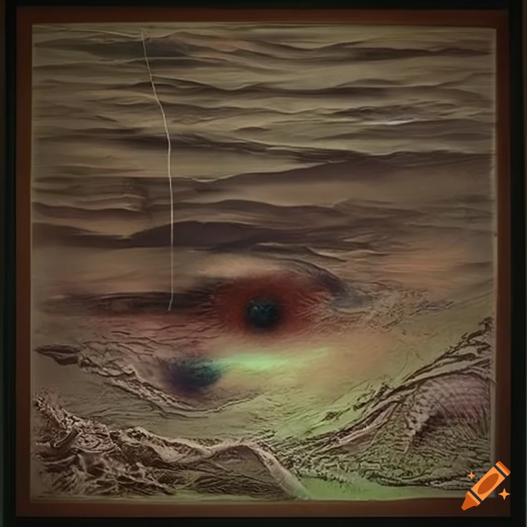 Surreal alien landscape with meticulous detailing and fleshy textures ...