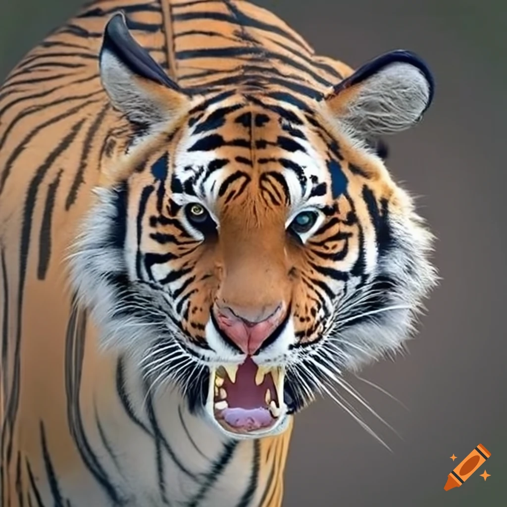 A toothless tiger on Craiyon