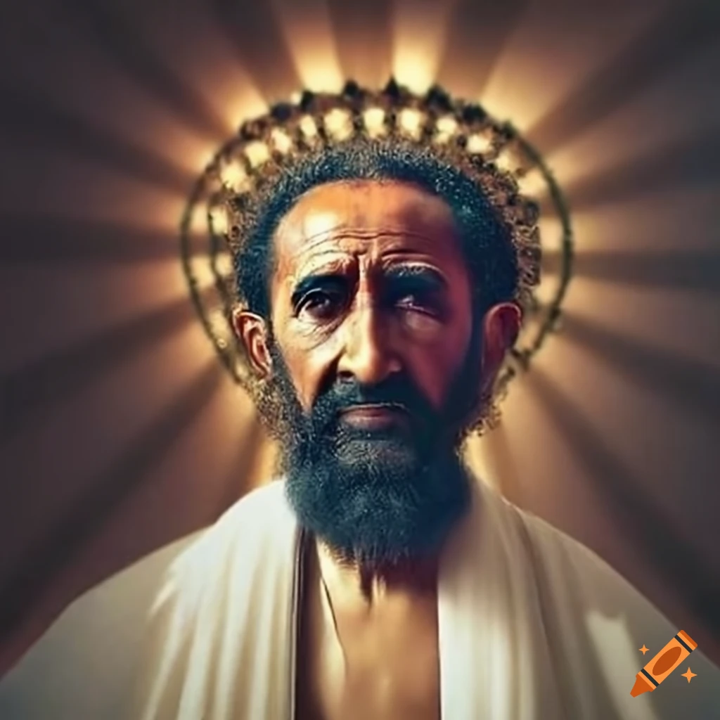 Haile selassie i with jesus christ on Craiyon