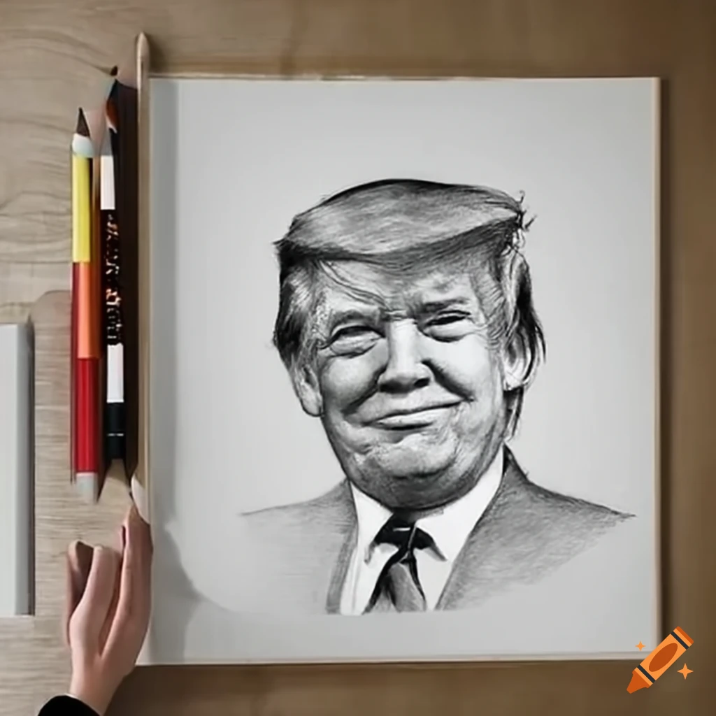 Donald trump smiling on Craiyon