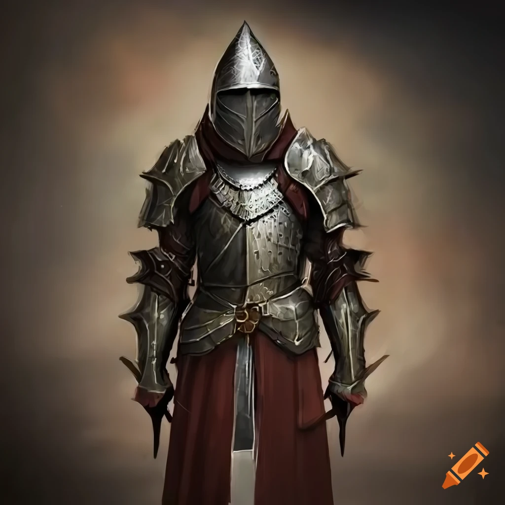 Fantasy soldier in armor on Craiyon