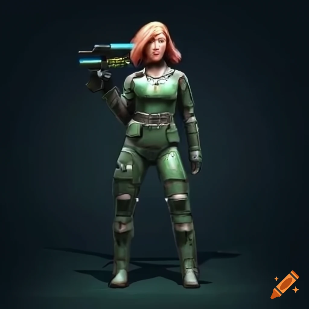 Female elite commander leading the Allied forces in a Command & Conquer ...
