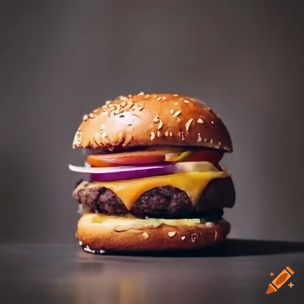 $1 burger on Craiyon