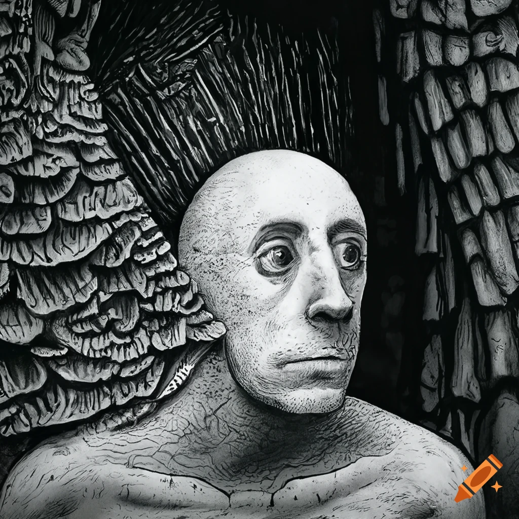 Uneven steven by edward gorey in 4k ultra high resolution on Craiyon