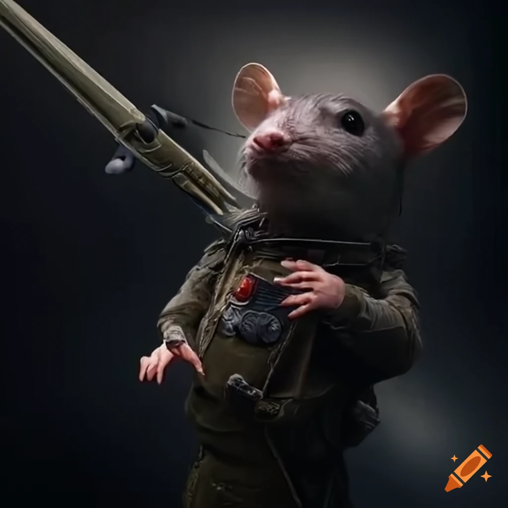 Photoreal rat piloting a spaceship on Craiyon