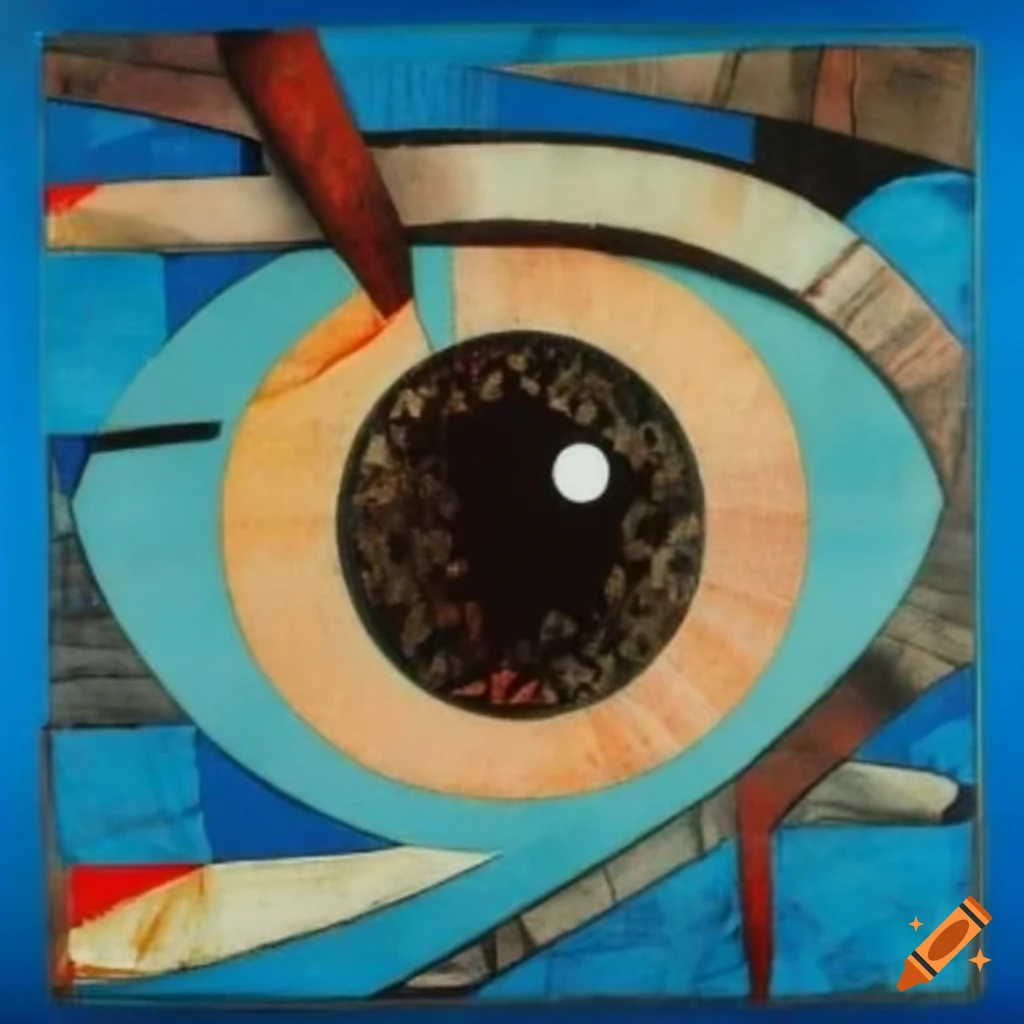 Collage artwork depicting a third eye by max ernst on Craiyon