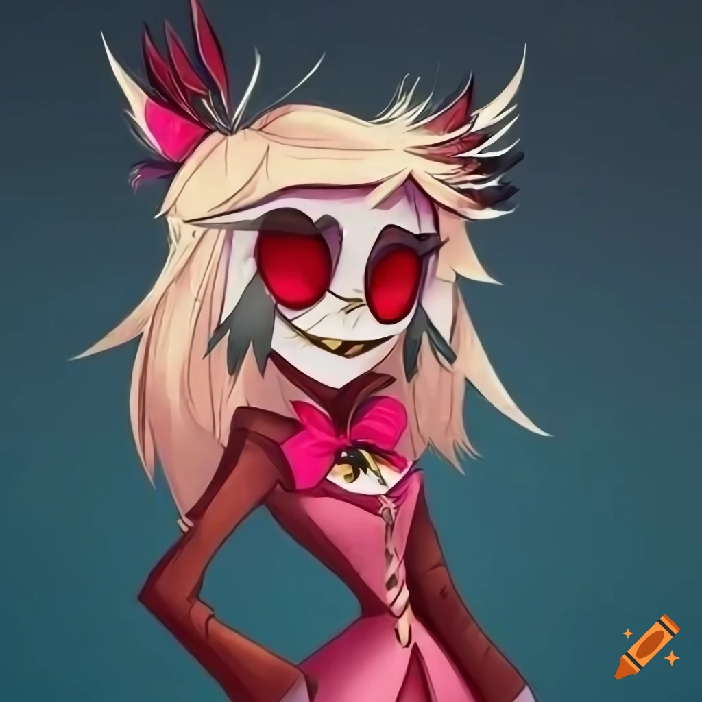 Female Character Inspired By Alastor From Hazbin Hotel With Blonde Hair