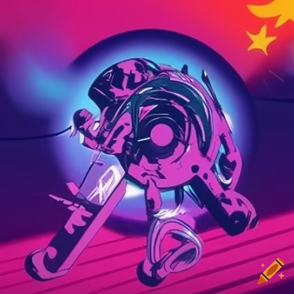 80s music album cover by 'bone machine' band on Craiyon