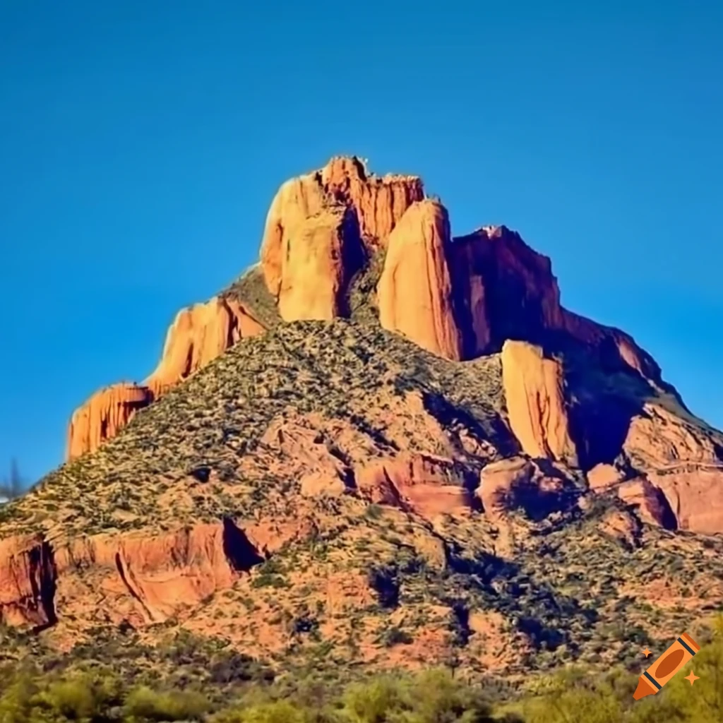 Pinnacle peak view from scottsdale, arizona on Craiyon