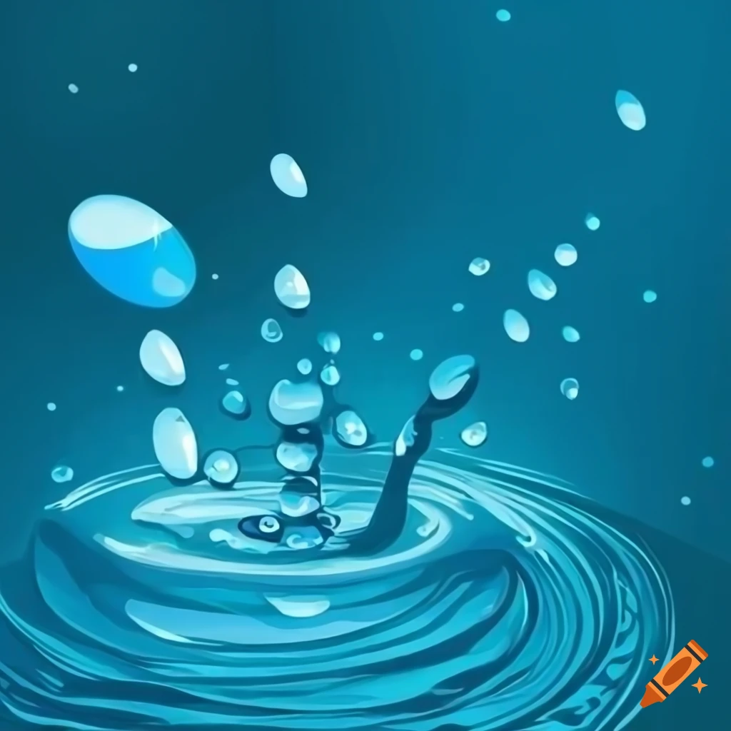 Water cartoon on Craiyon