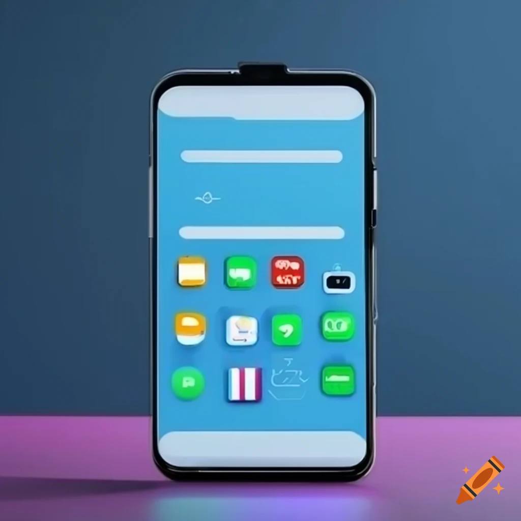 Accounting app interface on a modern smartphone on Craiyon