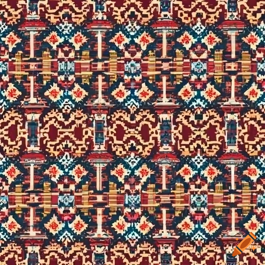 Vietnam ethnic pattern in vector format on Craiyon