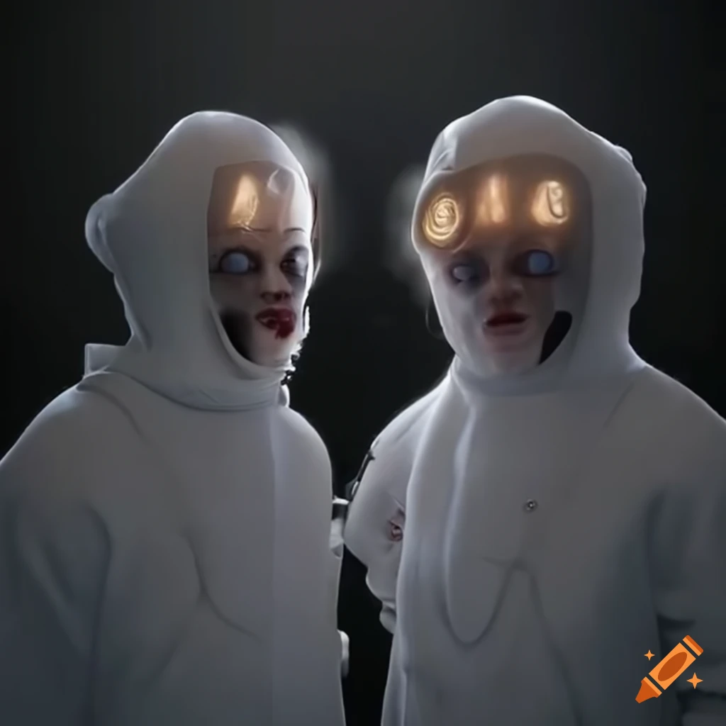 Biotech sideshow noir lab twins on Craiyon