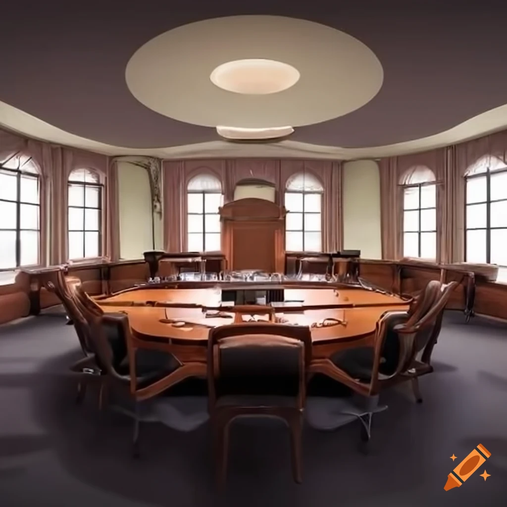 Round table council conference room on Craiyon