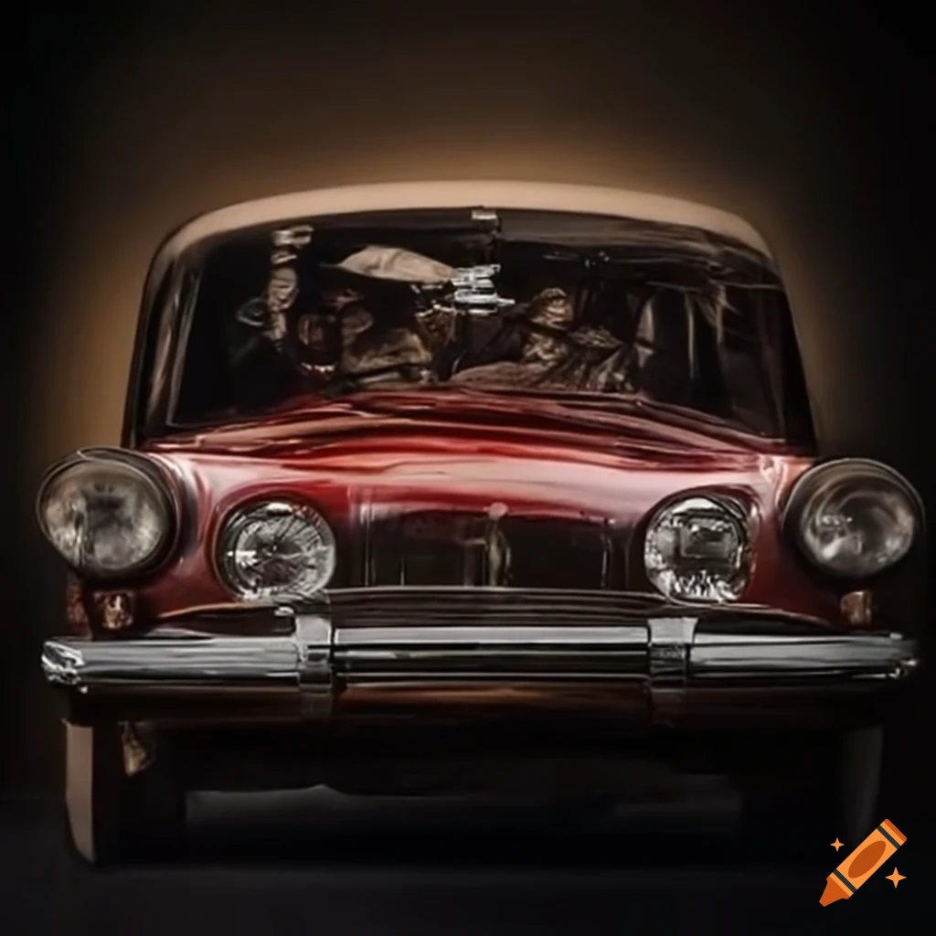 Flying car on Craiyon