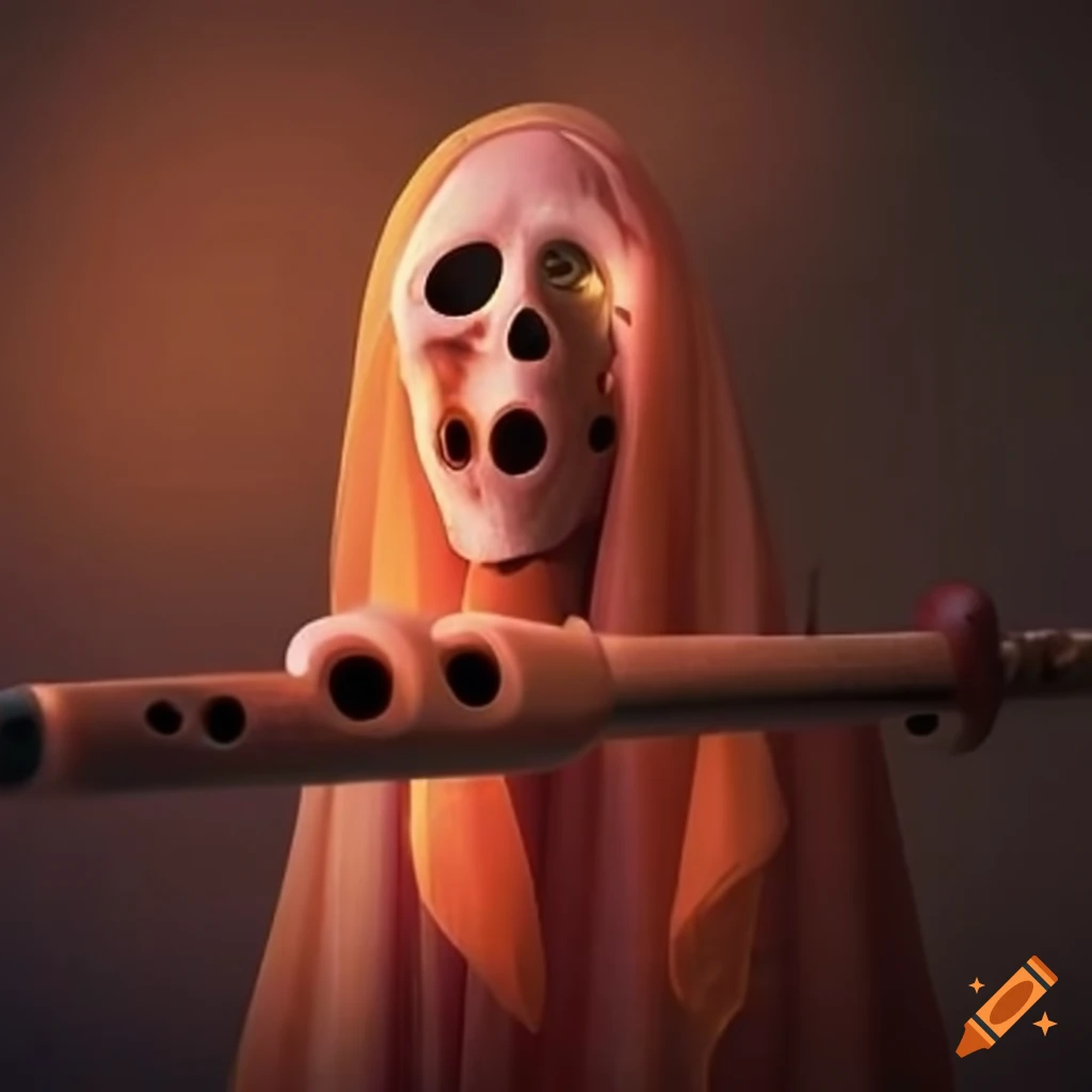 Ghost repellant flute on Craiyon