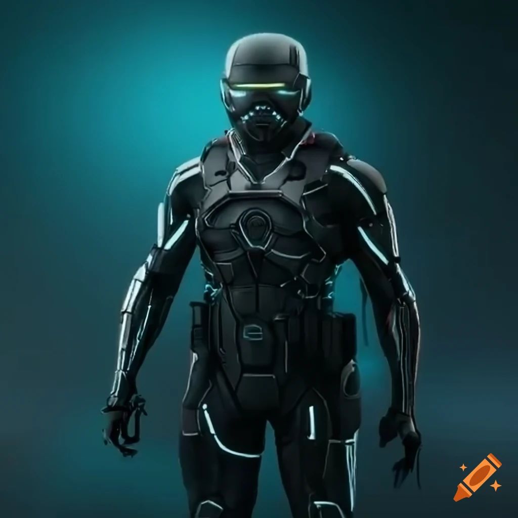 Sci-fi soldier inspired by Tron, Stormtroopers, and Crysis nano suit on ...