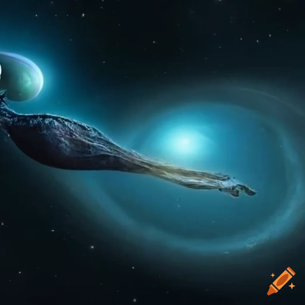Mysterious alien race seeding life in the universe on Craiyon