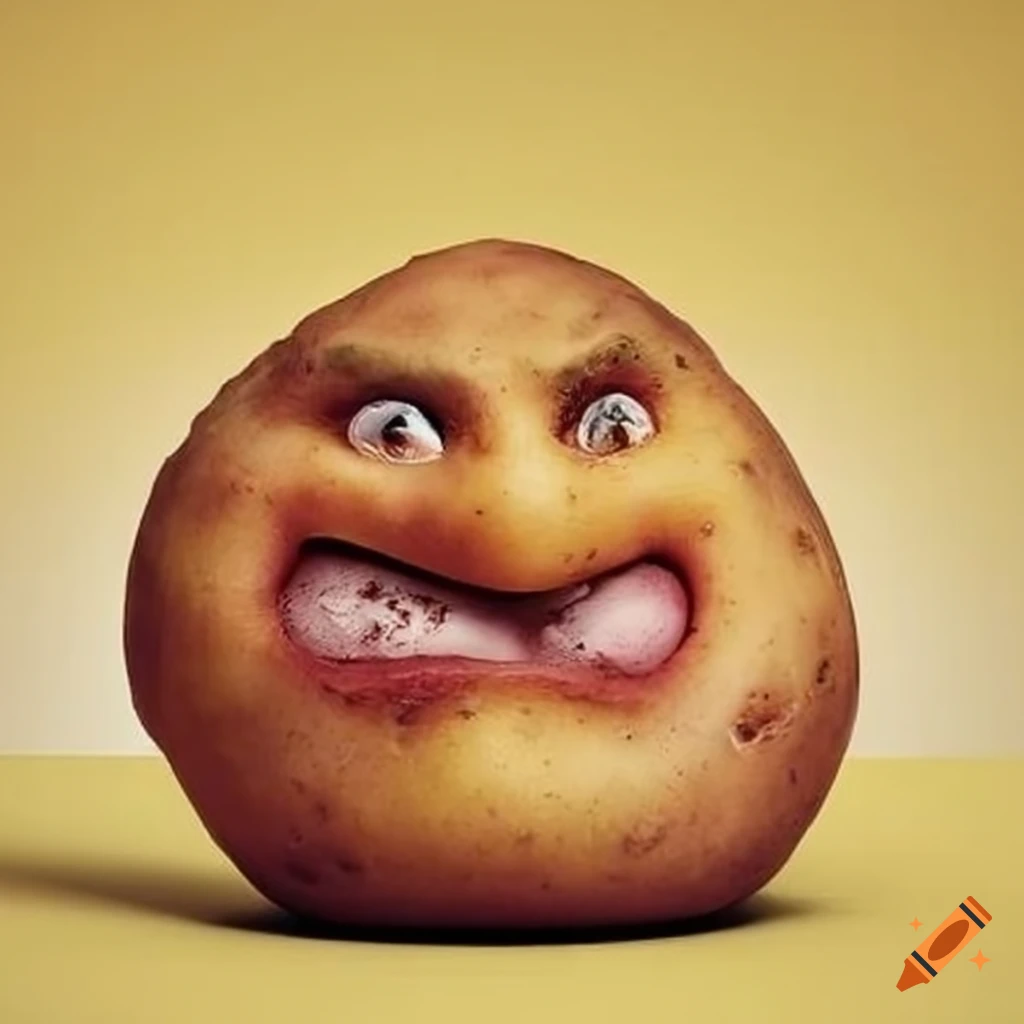 Potato resembling a famous figure on Craiyon