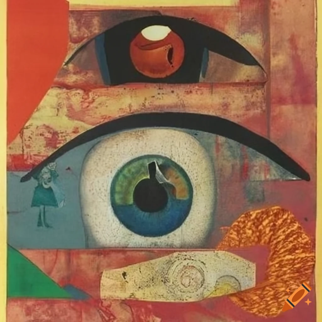 Collage art piece titled 'third eye' by max ernst on Craiyon