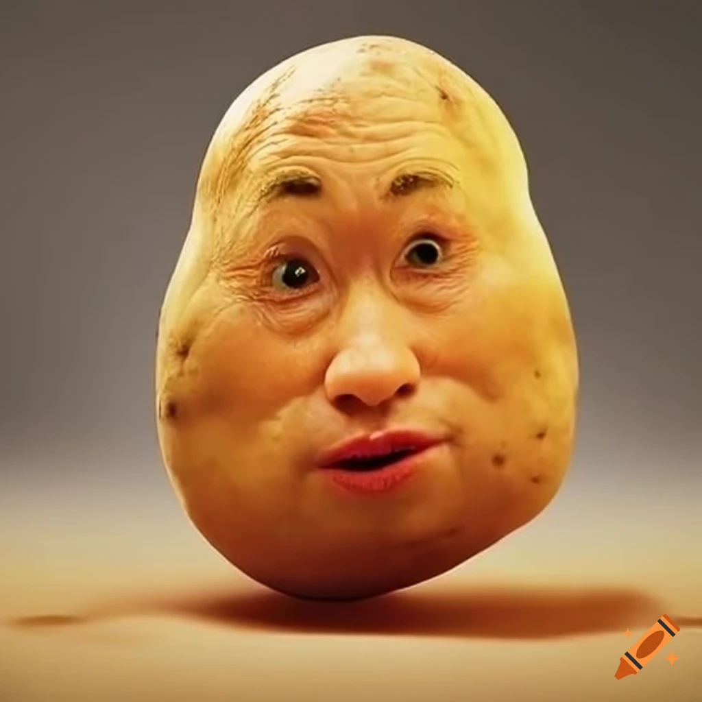 Potato resembling a famous figure on Craiyon