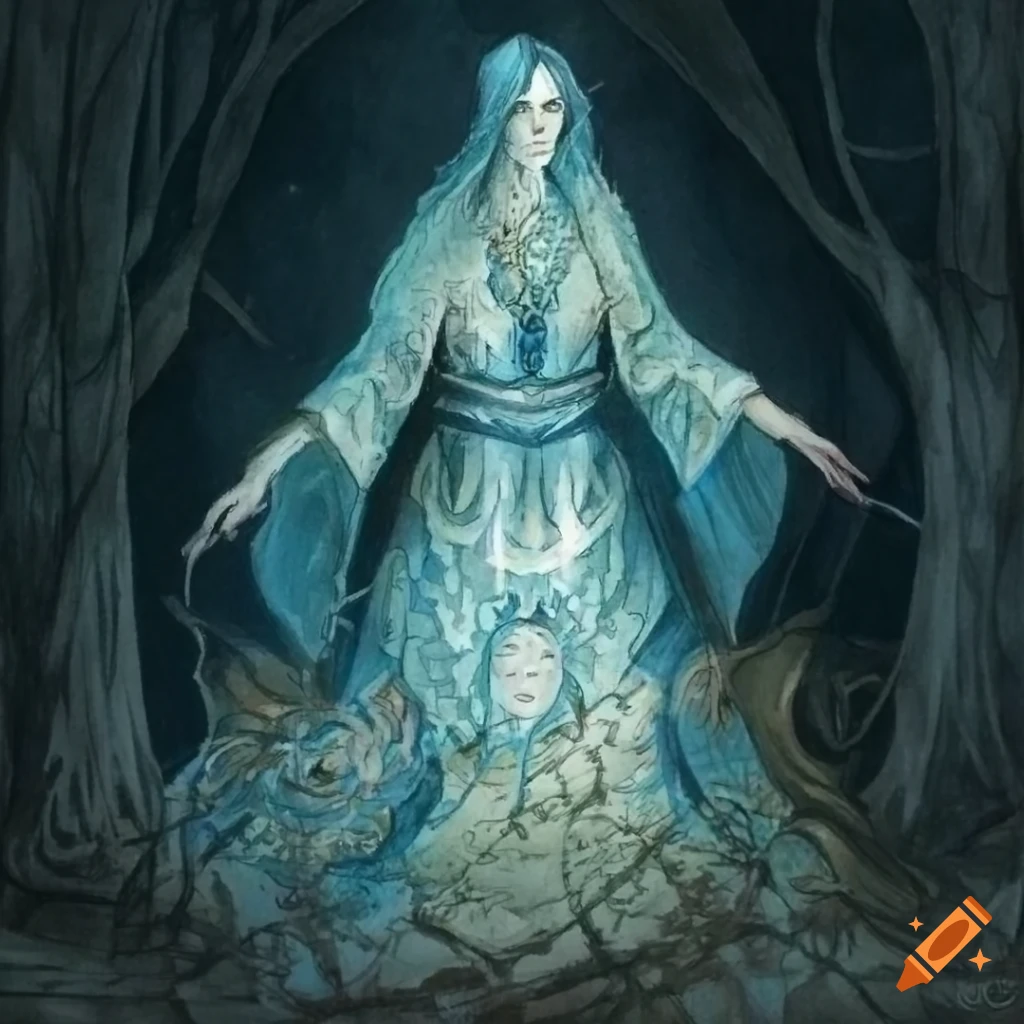 Shimmering magical cloak on a wizard in a mtg fantasy art style on Craiyon