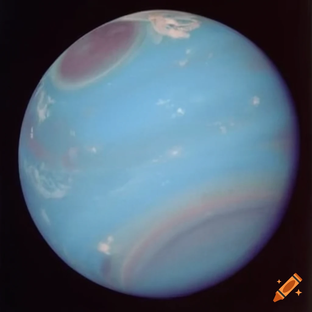 Rare 1970s color photograph of a planet on Craiyon