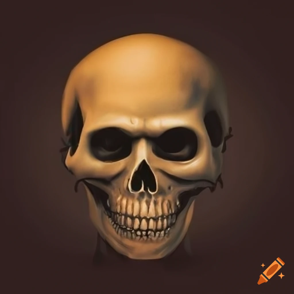 Smiling skull on Craiyon